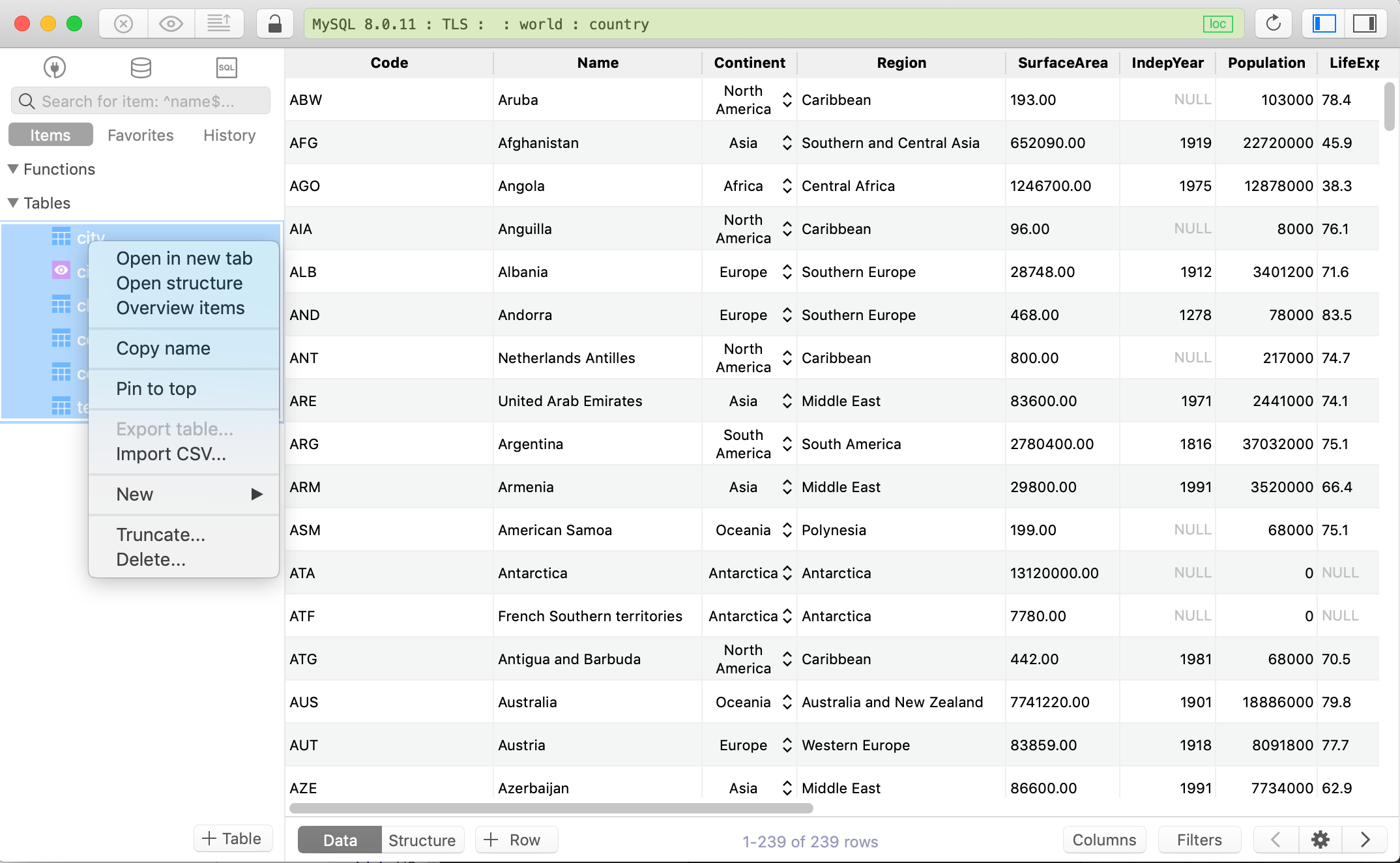 How To Truncate All Tables In MySQL TablePlus